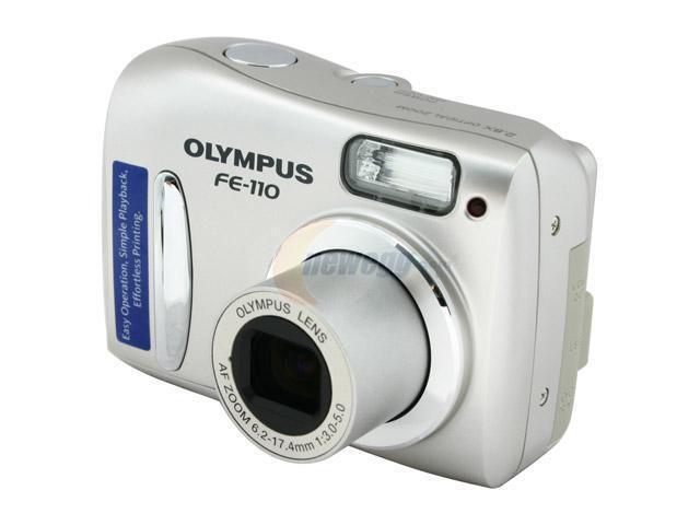 OLYMPUS FE-110 (Mfr#225700) Silver 5MP Digital Camera - Newegg.com
