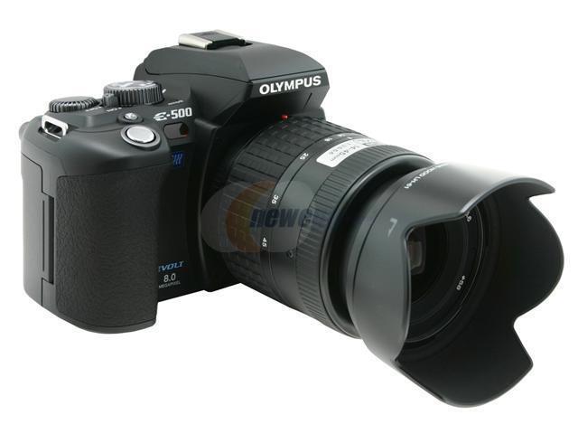 OLYMPUS EVOLT E-500 Black Digital SLR Camera w/ ZUIKO DIGITAL 14-45mm f/3.5-5.6 Lens - Newegg.com
