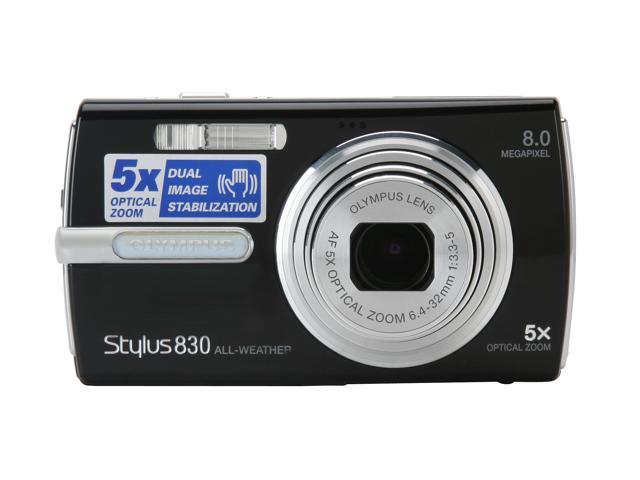 OLYMPUS Stylus 830 Black 8.0 MP Digital Camera - Newegg.com