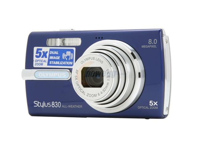 OLYMPUS Stylus 830 Blue 8.0 MP Digital Camera - Newegg.com