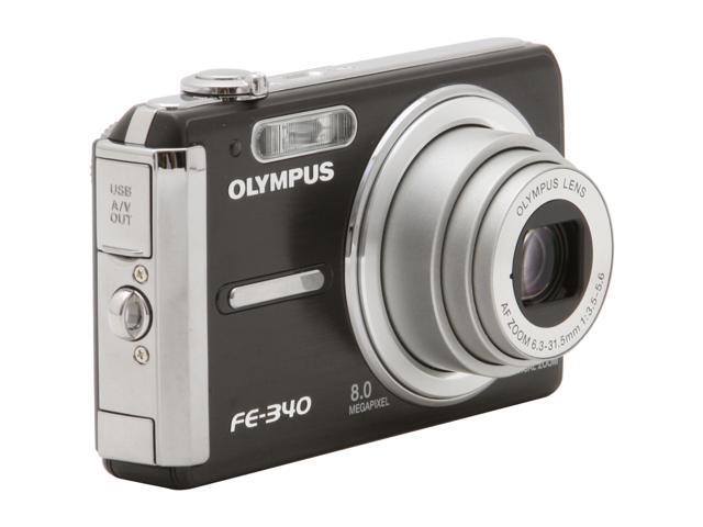 OLYMPUS FE-340 Black 8.0 MP Digital Camera - Newegg.com
