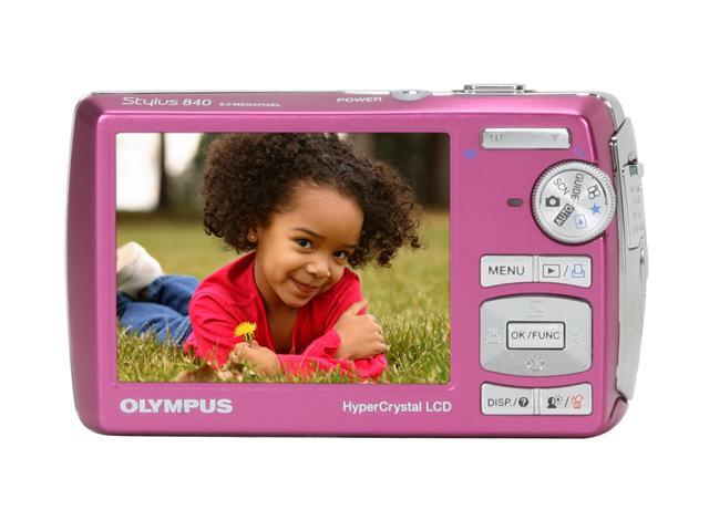 OLYMPUS STYLUS 840 Pink 8.0 MP Digital Camera - Newegg.com