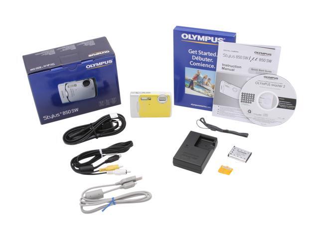 OLYMPUS Stylus 850 SW Yellow 8.0 MP Waterproof Shockproof Digital ...
