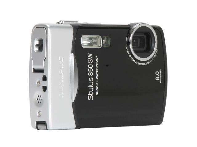 OLYMPUS Stylus 850 SW Black 8.0 MP Waterproof Shockproof Digital Camera ...