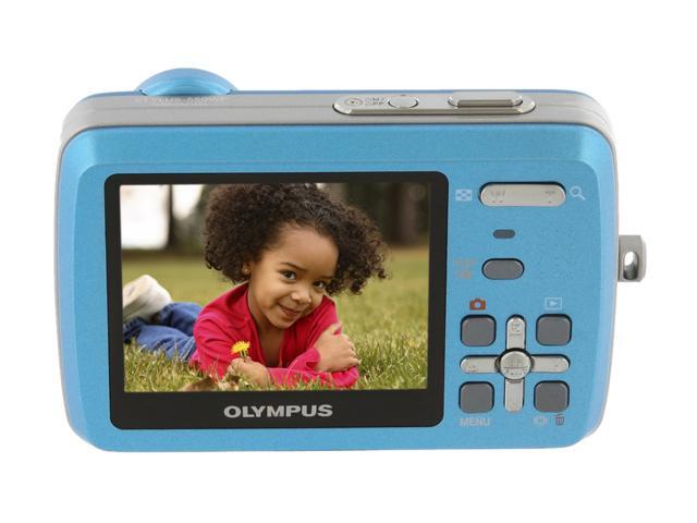 OLYMPUS Stylus 550WP Blue 10.0 MP Waterproof Digital Camera - Newegg.com