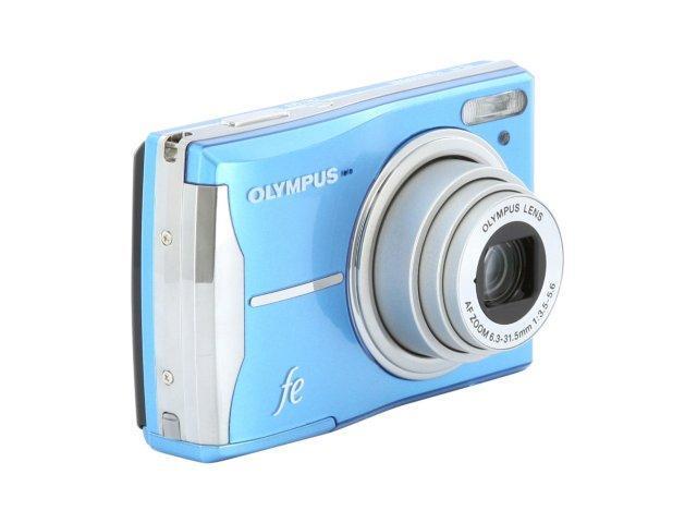 OLYMPUS FE-46 Light Blue 12.0 MP Digital Camera - Newegg.com