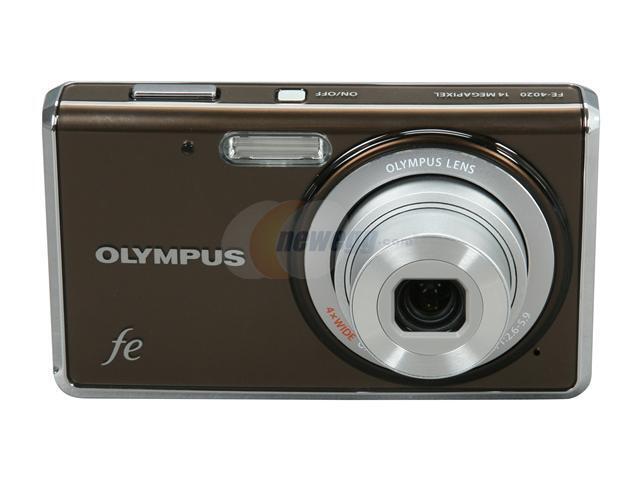 OLYMPUS FE-4020 Gray 14 MP 26mm Wide Angle Digital Camera - Newegg.com