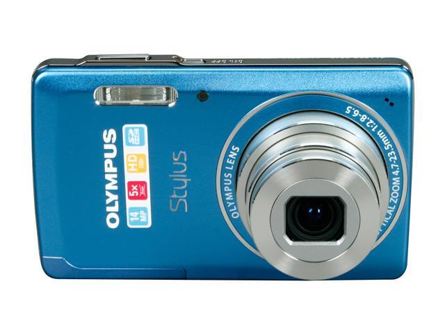 OLYMPUS Stylus 5010 Blue 14 MP 26mm Wide Angle Digital Camera - Newegg.com