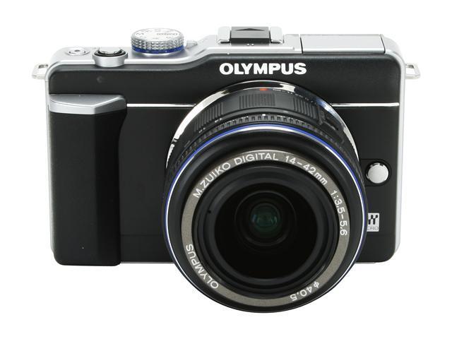 OLYMPUS PEN E-PL1 Black 12.3 MP 2.7" 230K HyperCrystal AR Coating LCD ...