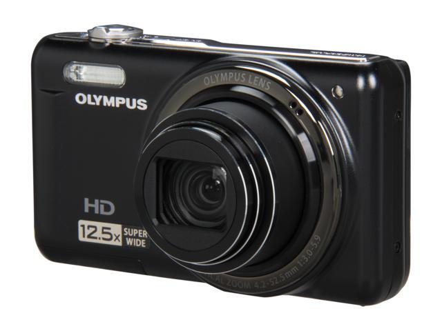 OLYMPUS VR-320 Black 14 MP 24mm Wide Angle Digital Camera - Newegg.com