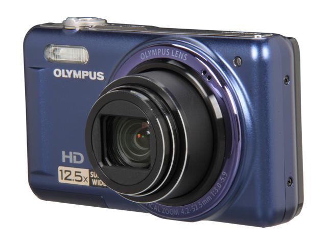 OLYMPUS VR-320 Blue 14 MP 24mm Wide Angle Digital Camera - Newegg.ca
