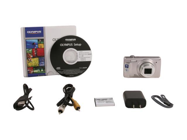 Olympus VR-340 Silver 16MP Digital Camera with 10x Optical Zoom ...