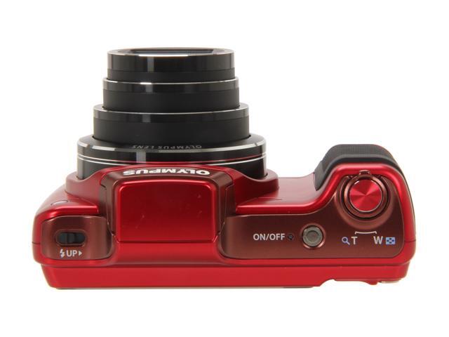 OLYMPUS SZ-15 Red 16 MP Wide Angle Digital Camera HDTV Output - Newegg.com