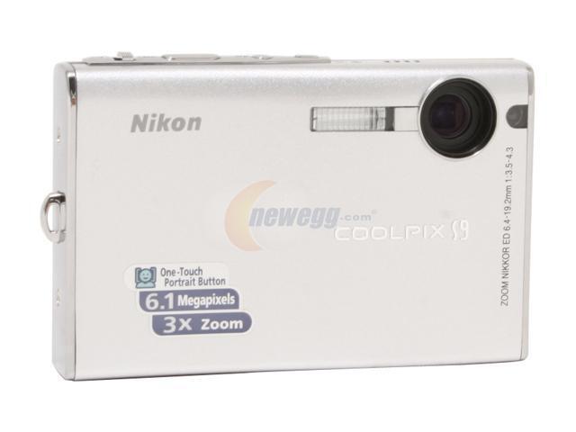Nikon CoolPix S9 Silver 6.1 MP Digital Camera - Newegg.com