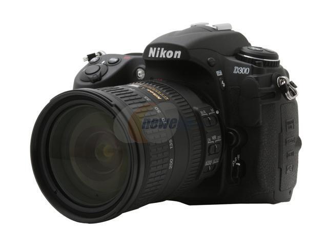 Nikon D300 Black Digital SLR Camera w/ AF-S DX VR Zoom-NIKKOR 18-200mm ...