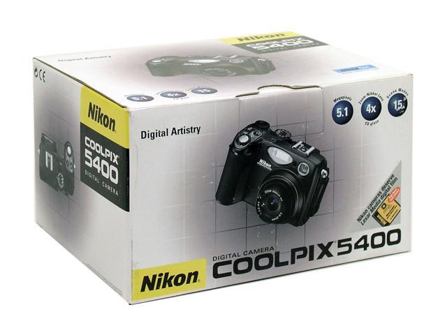 Nikon Coolpix 5400 Black 5.1MP Digital Camera - Newegg.com