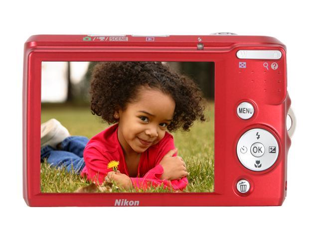 Nikon CoolPix L18 Ruby Red 8.0 MP Digital Camera - Newegg.com