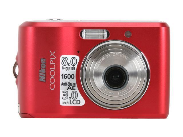 Nikon CoolPix L18 Ruby Red 8.0 MP Digital Camera - Newegg.com