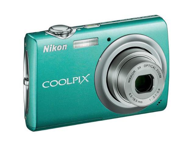 Nikon COOLPIX S220 Aqua Green 10.0 MP Digital Camera - Newegg.com