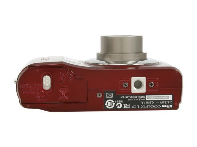 Nikon CoolPix L20 Deep Red 10.0 MP Digital Camera - Newegg.ca