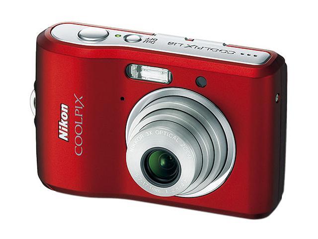 Refurbished: Nikon CoolPix L18 Ruby Red 8.0 MP Digital Camera - Newegg.com