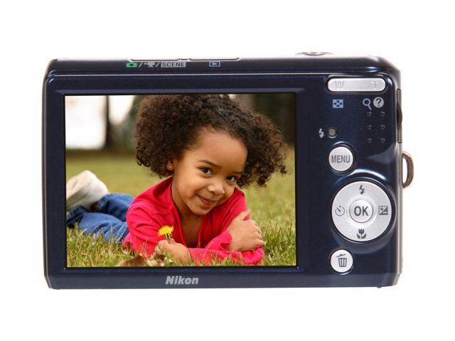Nikon COOLPIX L20 Navy Blue 10.0 MP Digital Camera - Newegg.com