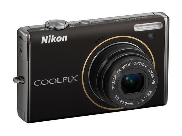 Nikon CoolPix S640 Calm Black 12.2 MP 28mm Wide Angle Digital Camera ...