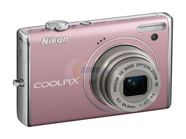 Nikon COOLPIX S640 Precious Pink 12.2 MP 28mm Wide Angle Digital Camera ...