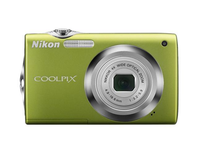 Nikon COOLPIX S3000 Green 12.0 MP 27mm Wide Angle Digital Camera ...