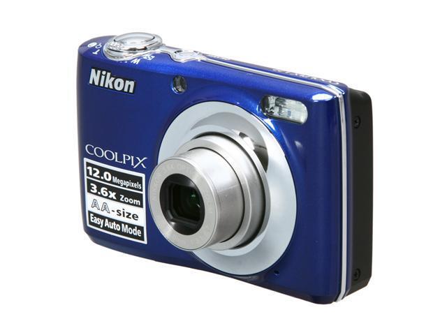 Nikon COOLPIX L22 Blue 12.0 MP Digital Camera - Newegg.com