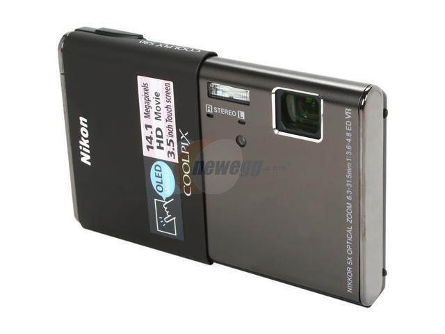 Nikon S80 Black 14.1 MP Digital Camera - Newegg.com