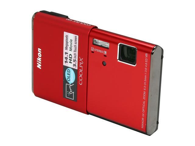 Nikon S80 Red 14.1 MP Digital Camera - Newegg.com