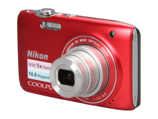 Nikon COOLPIX S3100 Red 14.0 MP Digital Camera - Newegg.com