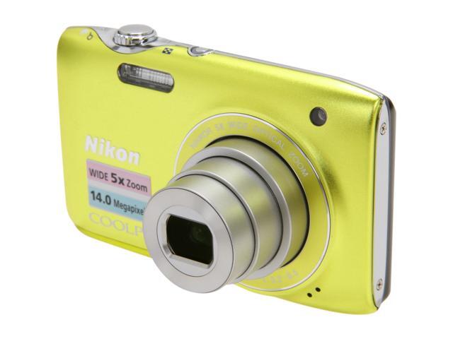 Nikon COOLPIX S3100 Yellow 14.0 MP Digital Camera - Newegg.com