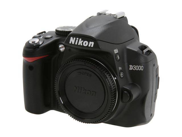 Refurbished: Nikon D3000 DX-Format Digital SLR Camera (Body Only ...