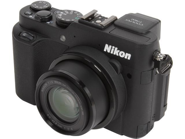 Nikon COOLPIX P7800 Black 12.2 million 28mm Wide Angle Digital Camera ...