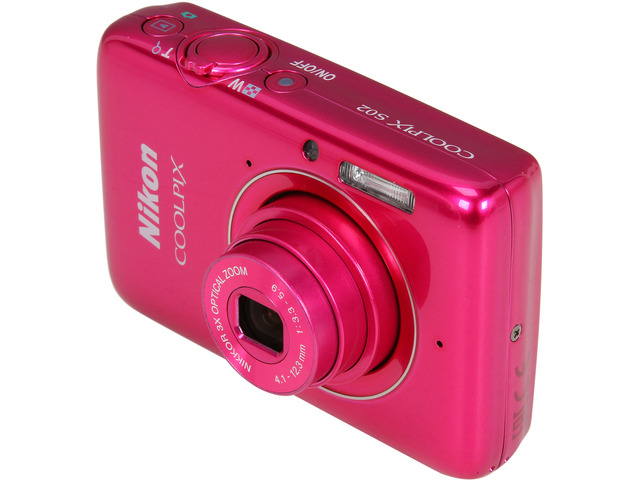 Nikon COOLPIX S02 Pink 13.2 MP Digital Camera HDTV Output - Newegg.com