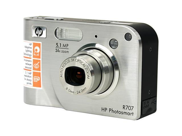 HP R707 Silver 5.1MP Digital Camera - Newegg.com