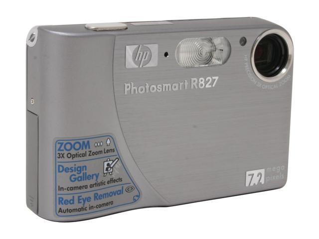 HP R827 Silver 7.2 MP Digital Camera - Newegg.com