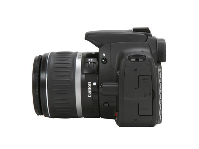 Canon Digital Rebel XT Black Digital SLR Camera w/EF-S 18-55mm f/3.5-5. ...