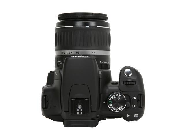 Canon Digital Rebel XT Black Digital SLR Camera w/EF-S 18-55mm f/3.5-5. ...