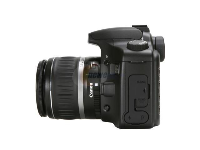 Canon EOS 30D Black Digital SLR Camera w/ EF-S 18-55mm f/3.5-5.6 II ...