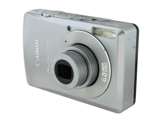 Canon PowerShot SD630 Silver 6.0 MP Digital Camera - Newegg.com