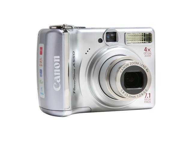 Canon PowerShot A550 Silver 7.1 MP Digital Camera - Newegg.com