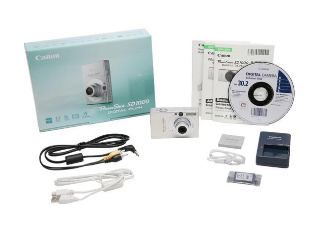 Canon PowerShot SD1000 Silver 7.1 MP Digital Camera - Newegg.com