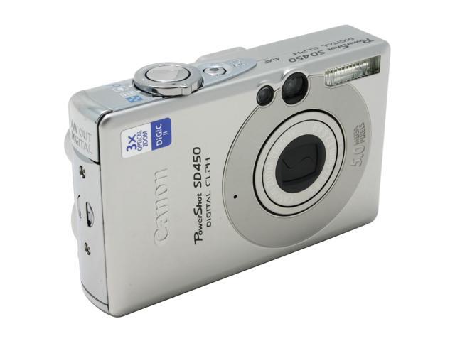 Canon SD450 Silver 5.0 MP Digital Camera - Newegg.com