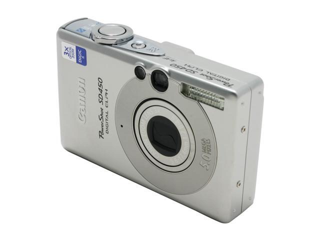 Canon SD450 Silver 5.0 MP Digital Camera - Newegg.com