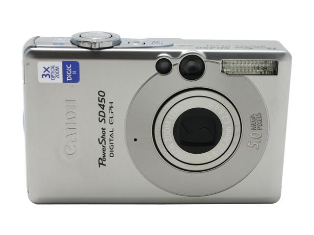 Canon SD450 Silver 5.0 MP Digital Camera - Newegg.com