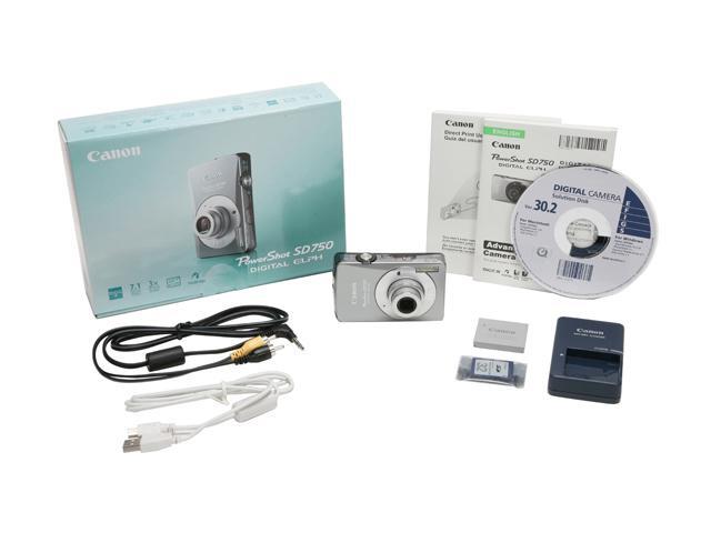 Canon PowerShot SD750 Silver 7.1 MP Digital Camera - Newegg.com