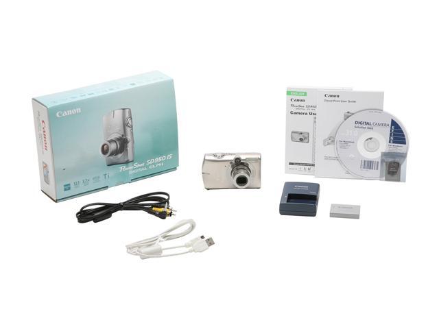 Canon PowerShot SD950 IS Silver 12.1 MP 2.5" 230K LCD 3.7X Optical Zoom ...